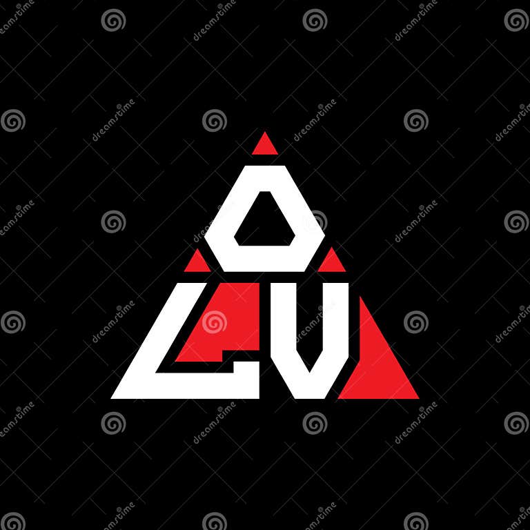 OLS Triangle Letter Logo Design with Triangle Shape. OLS Triangle Logo ...