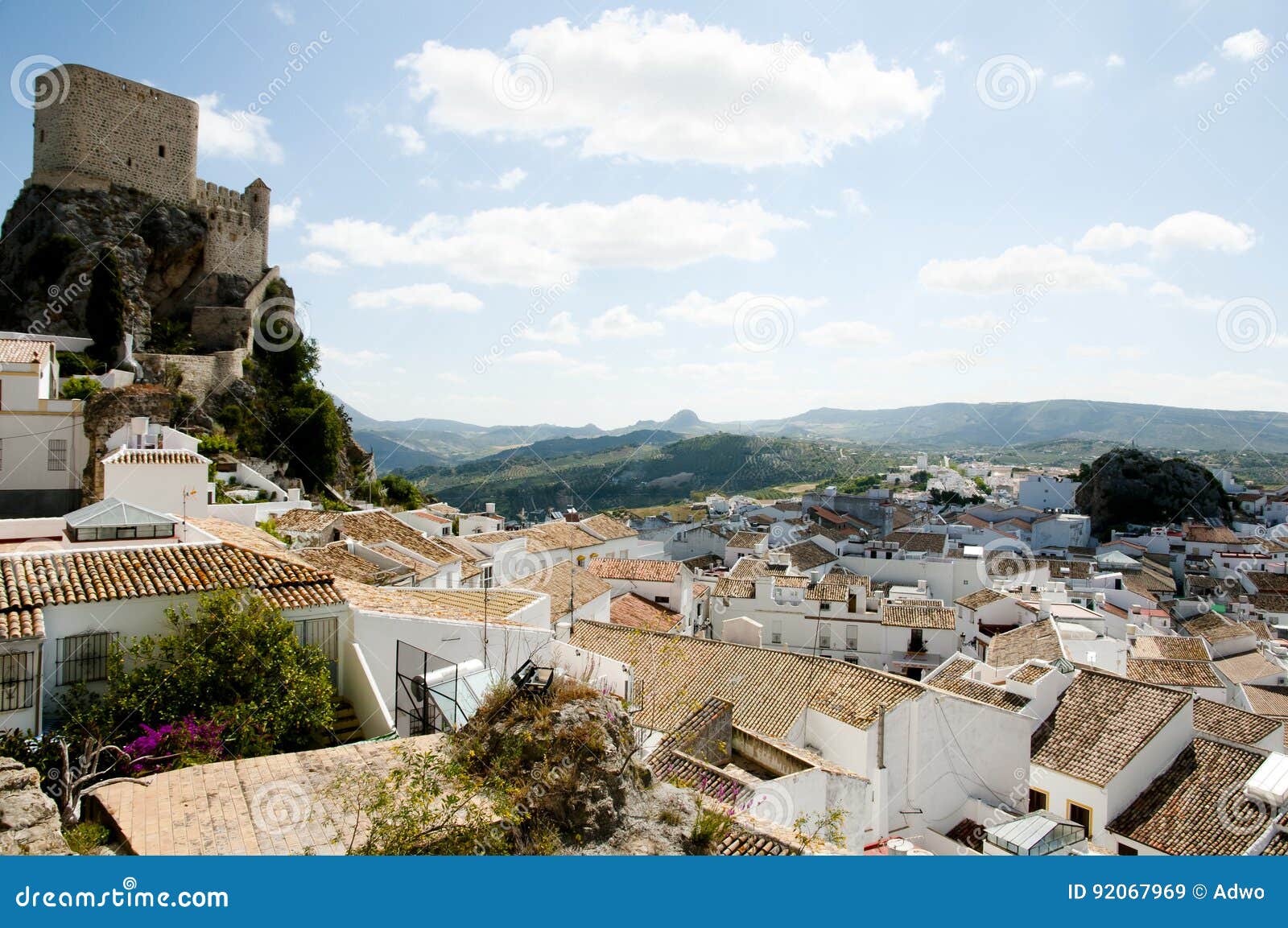 Olvera - Spain stock image. Image of village, olvera - 92067969