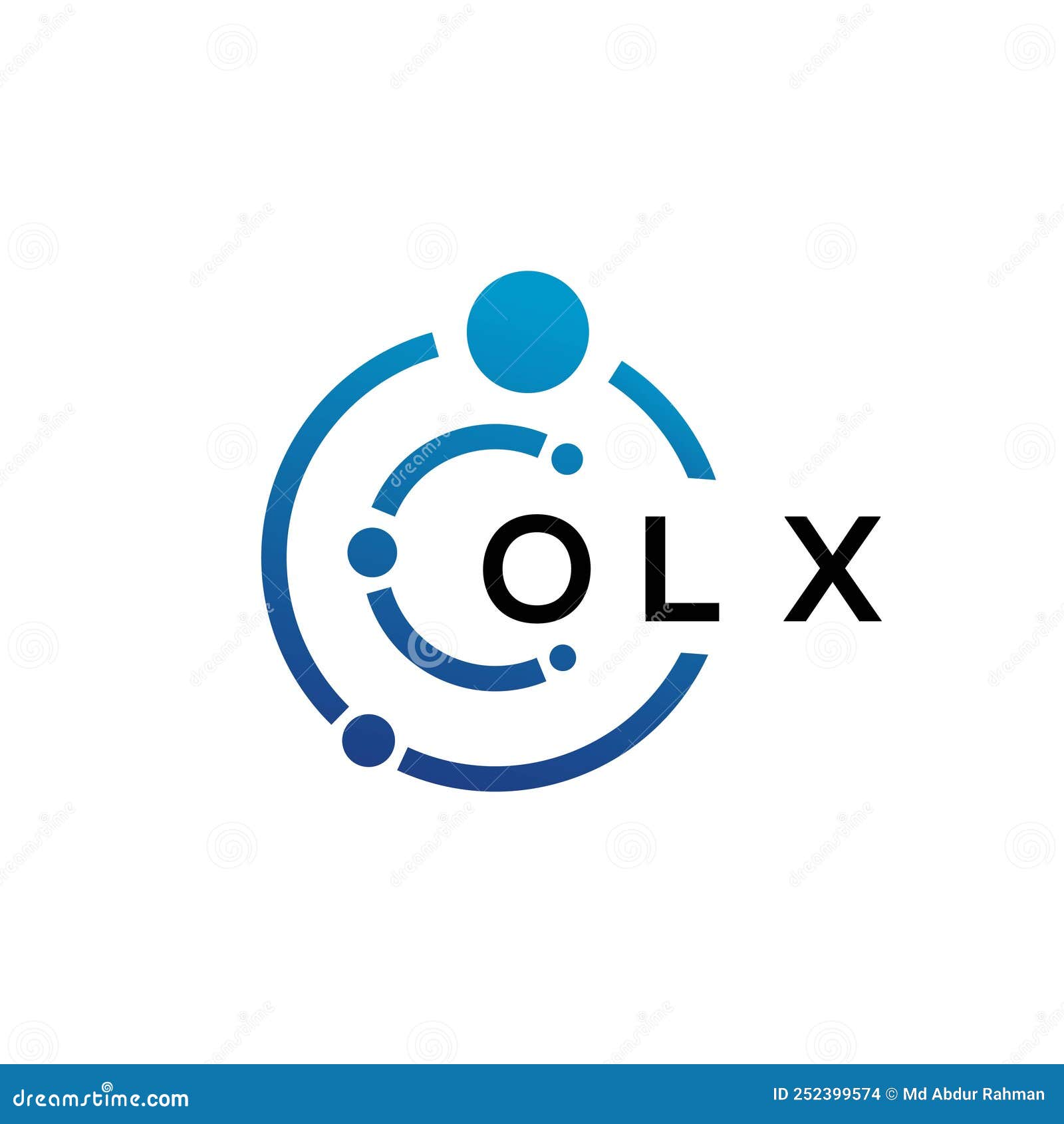 OLX Letter Technology Logo Design on White Background. OLX Creative ...