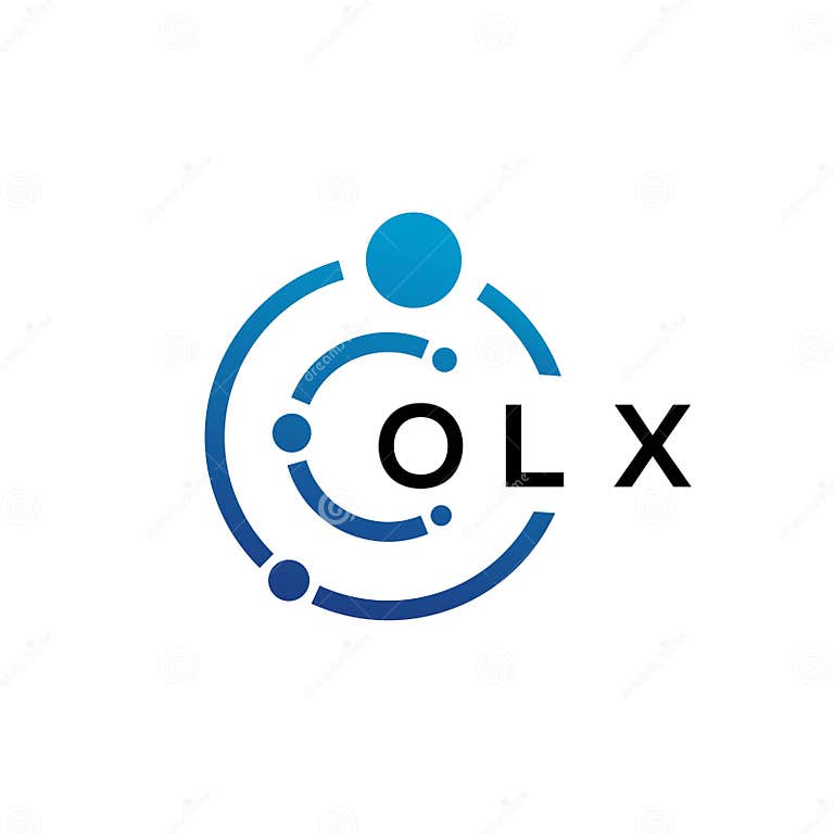 OLX Letter Technology Logo Design on White Background. OLX Creative ...