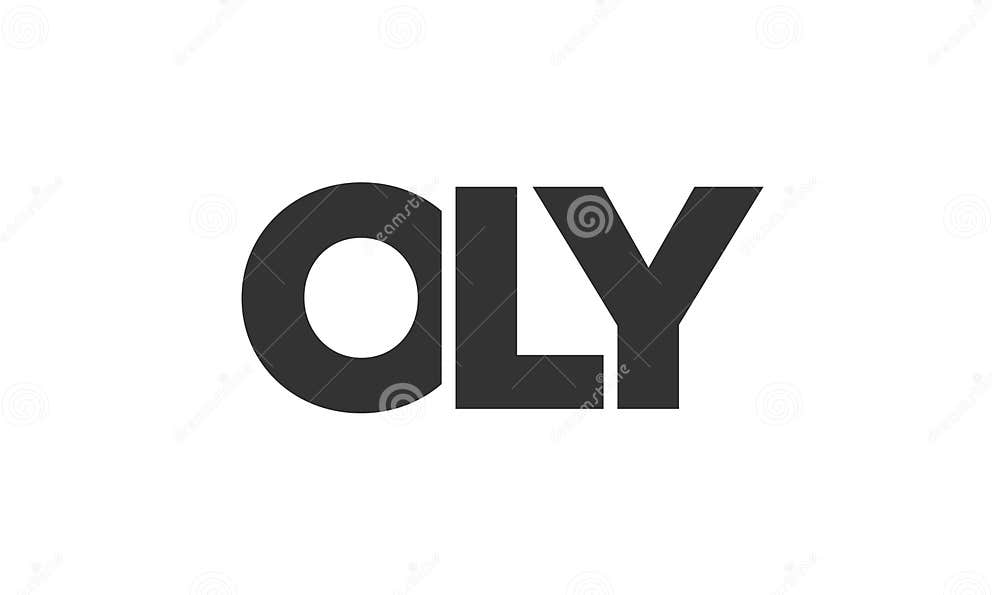 OLY Logo Design Template with Strong and Modern Bold Text. Initial ...