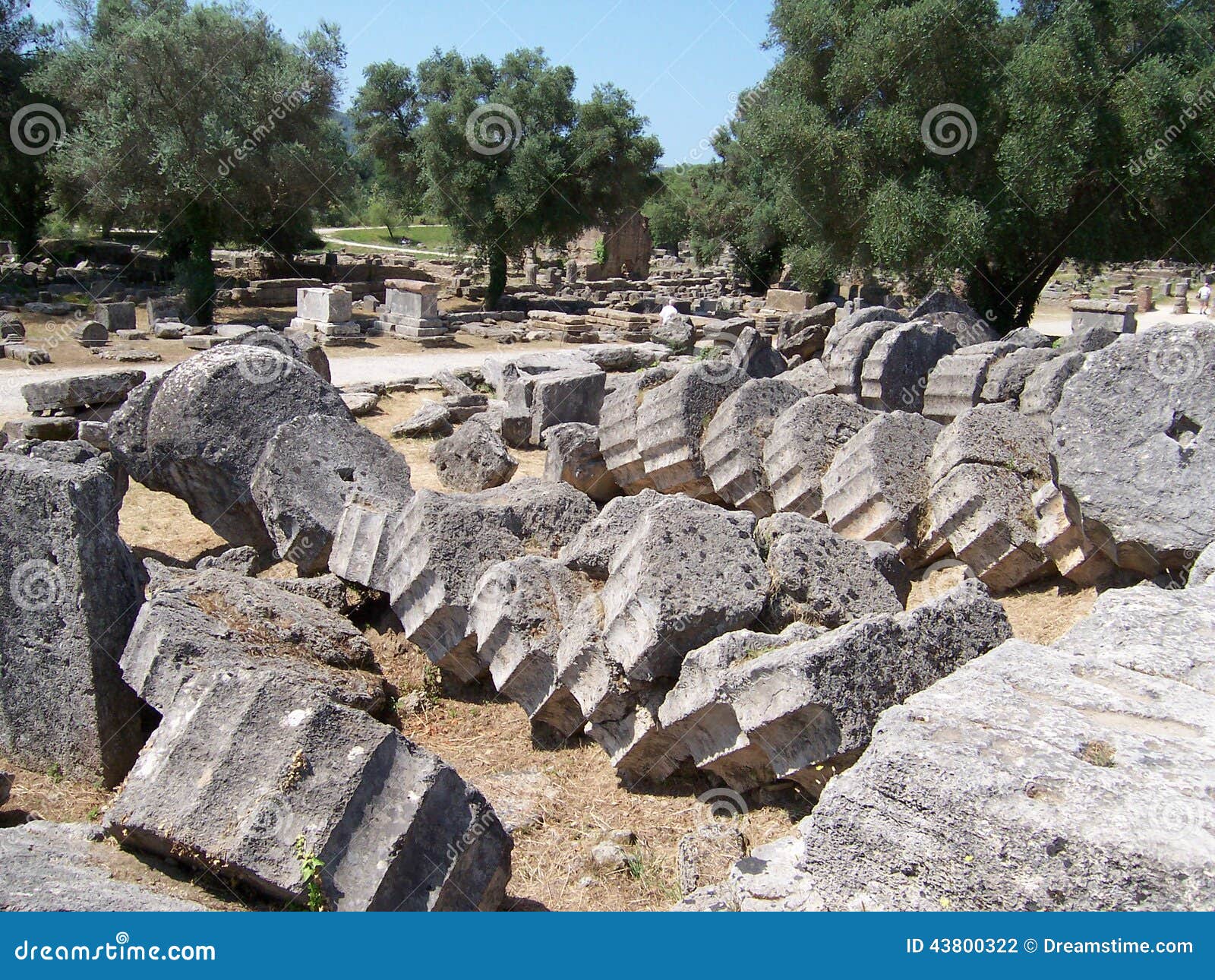 Olympia Greece Ruins stock photo. Image of competition - 43800322