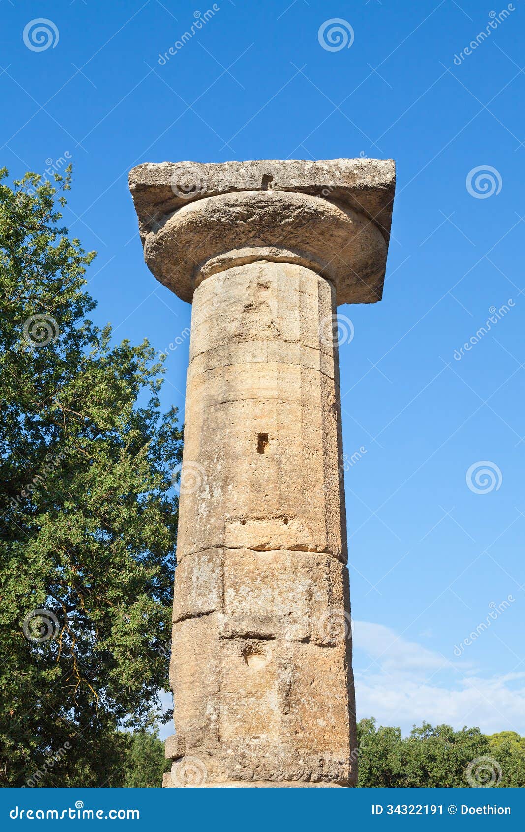 Olympia Greece Stone Column Stock Image - Image of travel, greek: 34322191