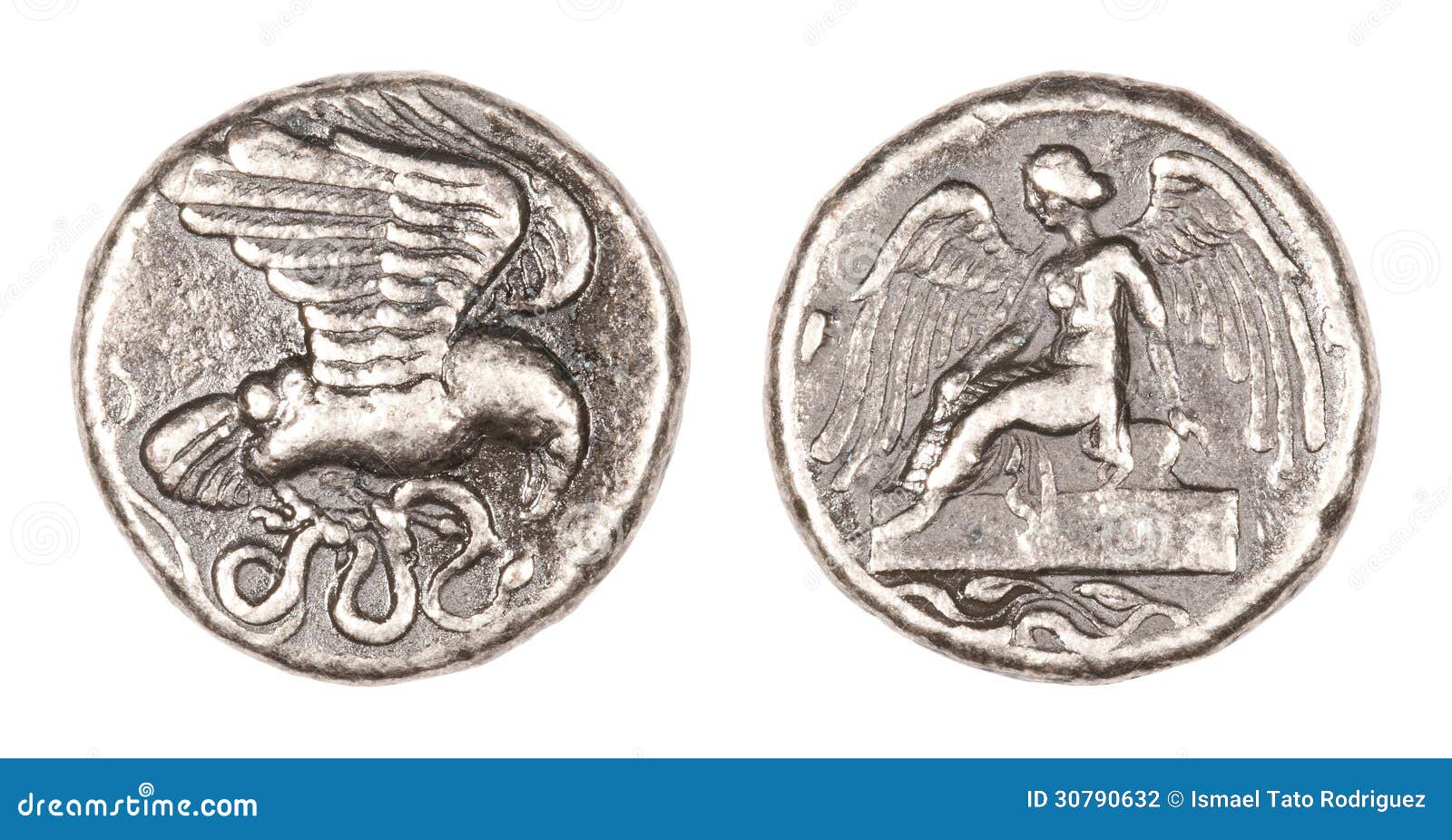 Olympia Stater Coin foto de archivo. Imagen de viejo - 30790632