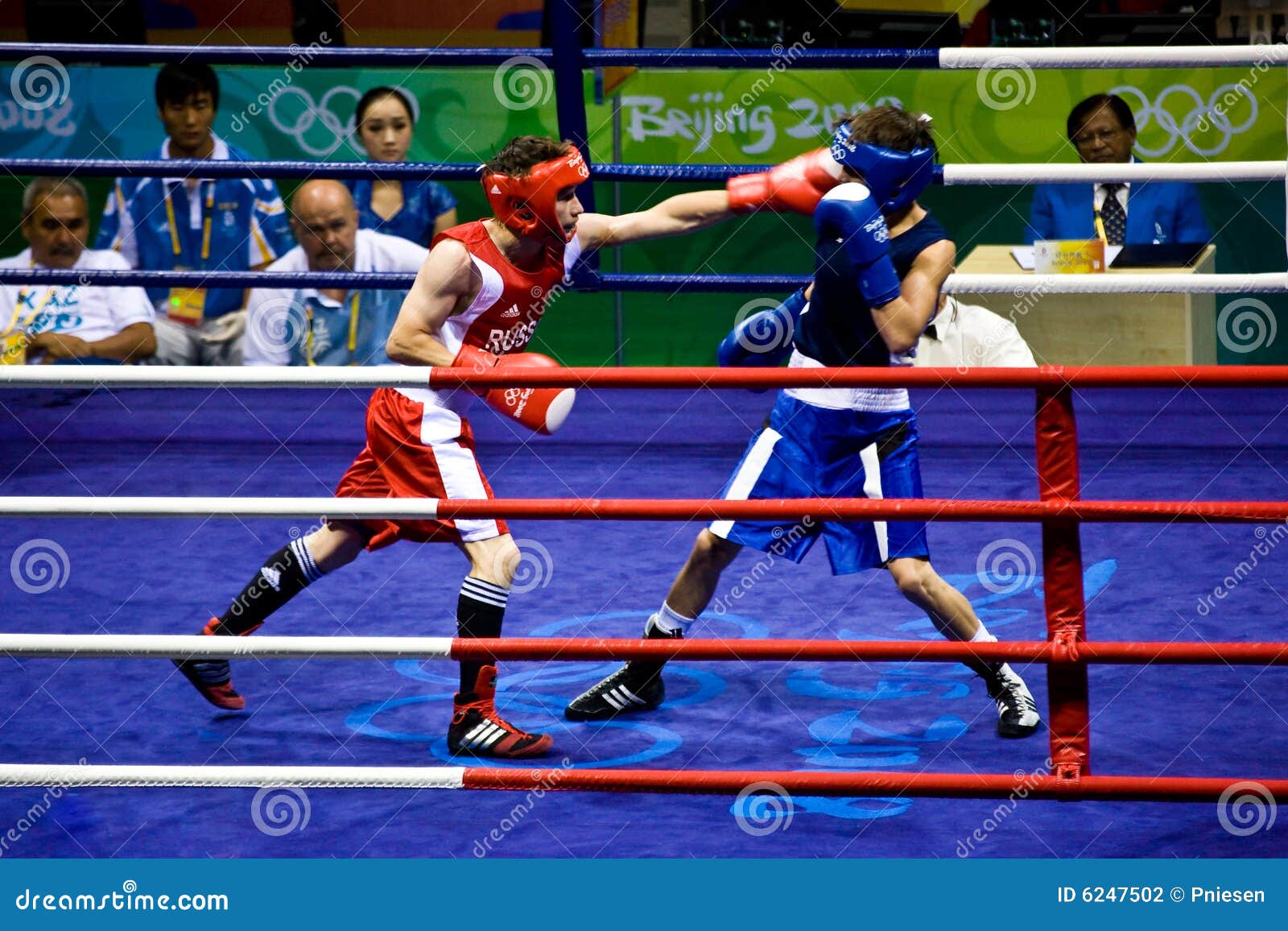 Olympic Boxer Lands a Punch Editorial Photography - Image of ...