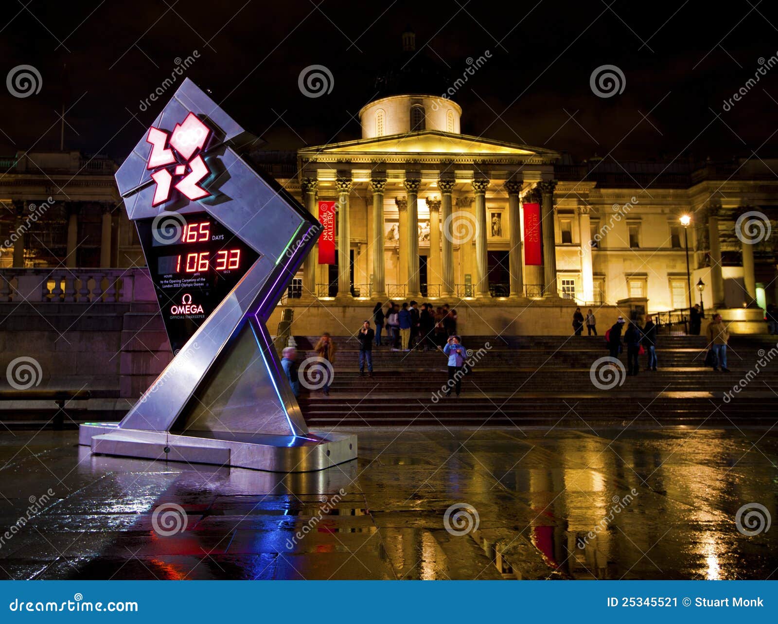 Olympic Countdown Sign editorial photo. Image of facade - 25345521