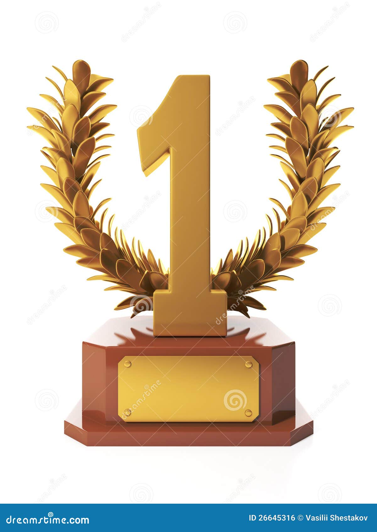 Olympic Crown in the First Plac Stock Illustration - Illustration of ...