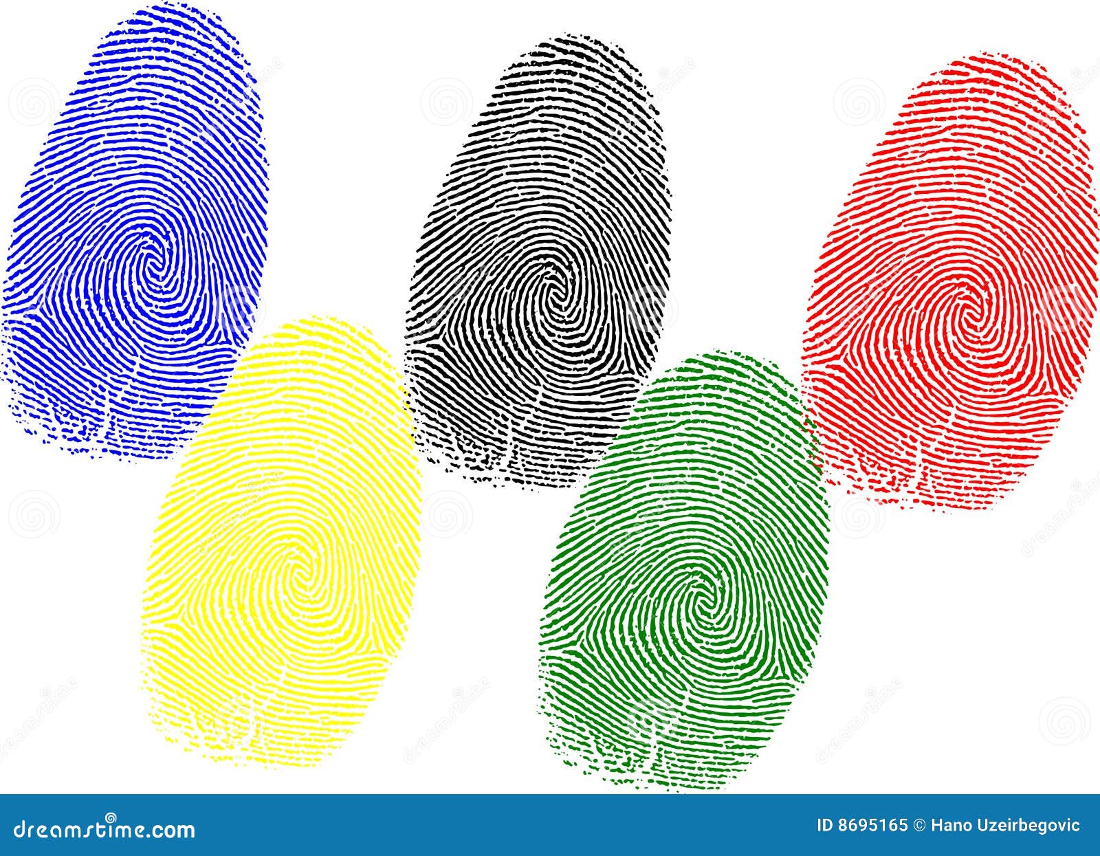 Olympic fingerprint stock vector. Illustration of olympic - 8695165
