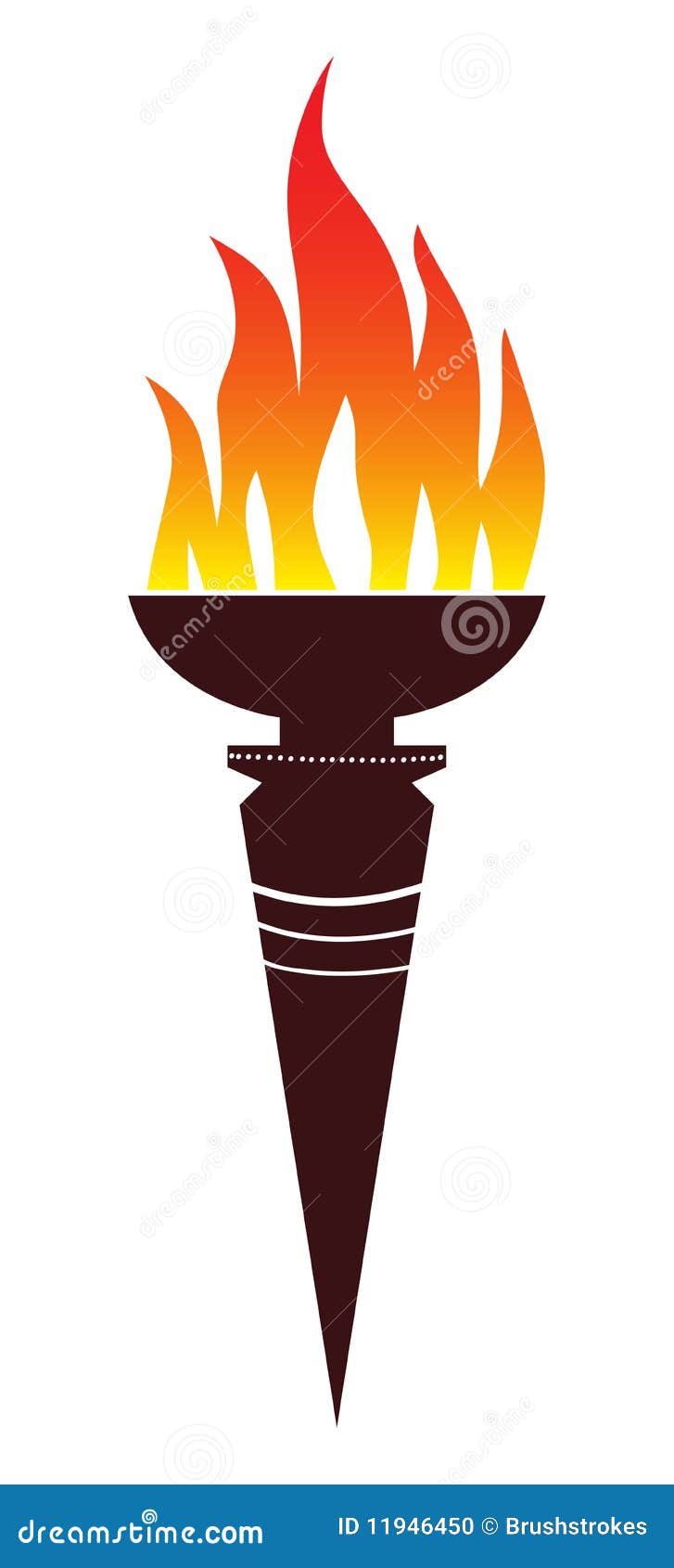 Olympic flame stock illustration. Illustration of event - 11946450