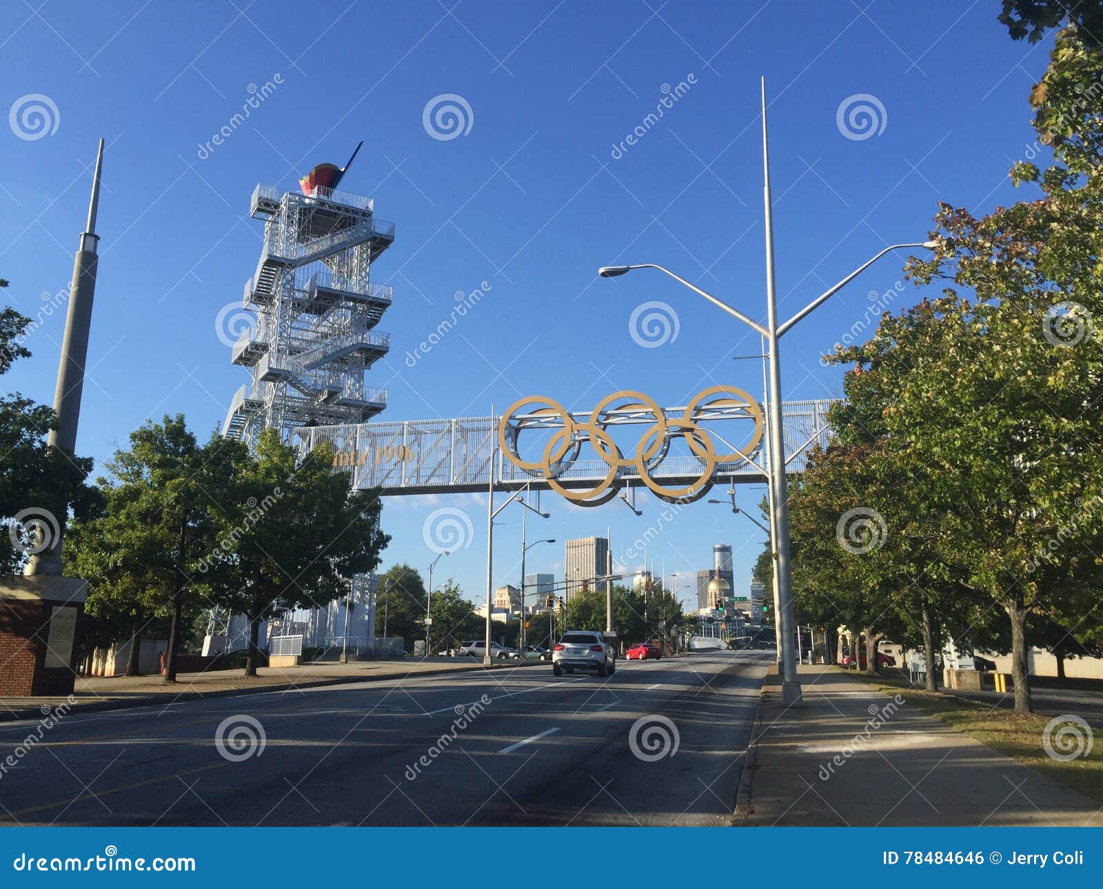 1996 Olympic Flame Tower editorial photo. Image of games - 78484646
