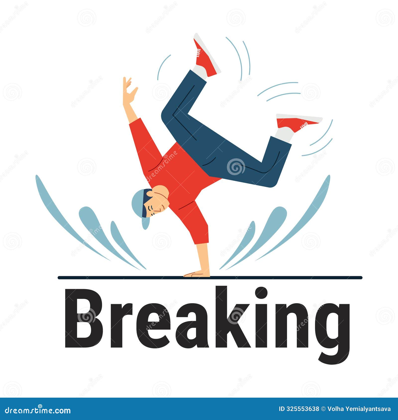 Olympic Game 2024. Breaking Vector Illustration Stock Vector ...