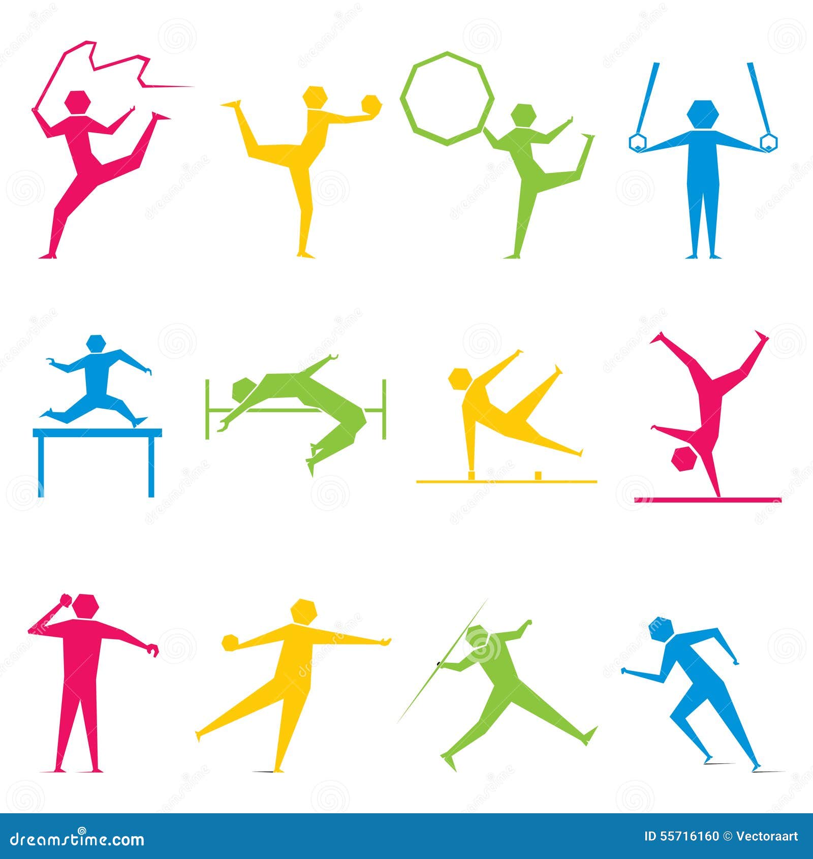 Olympic game set design stock vector. Illustration of championship ...