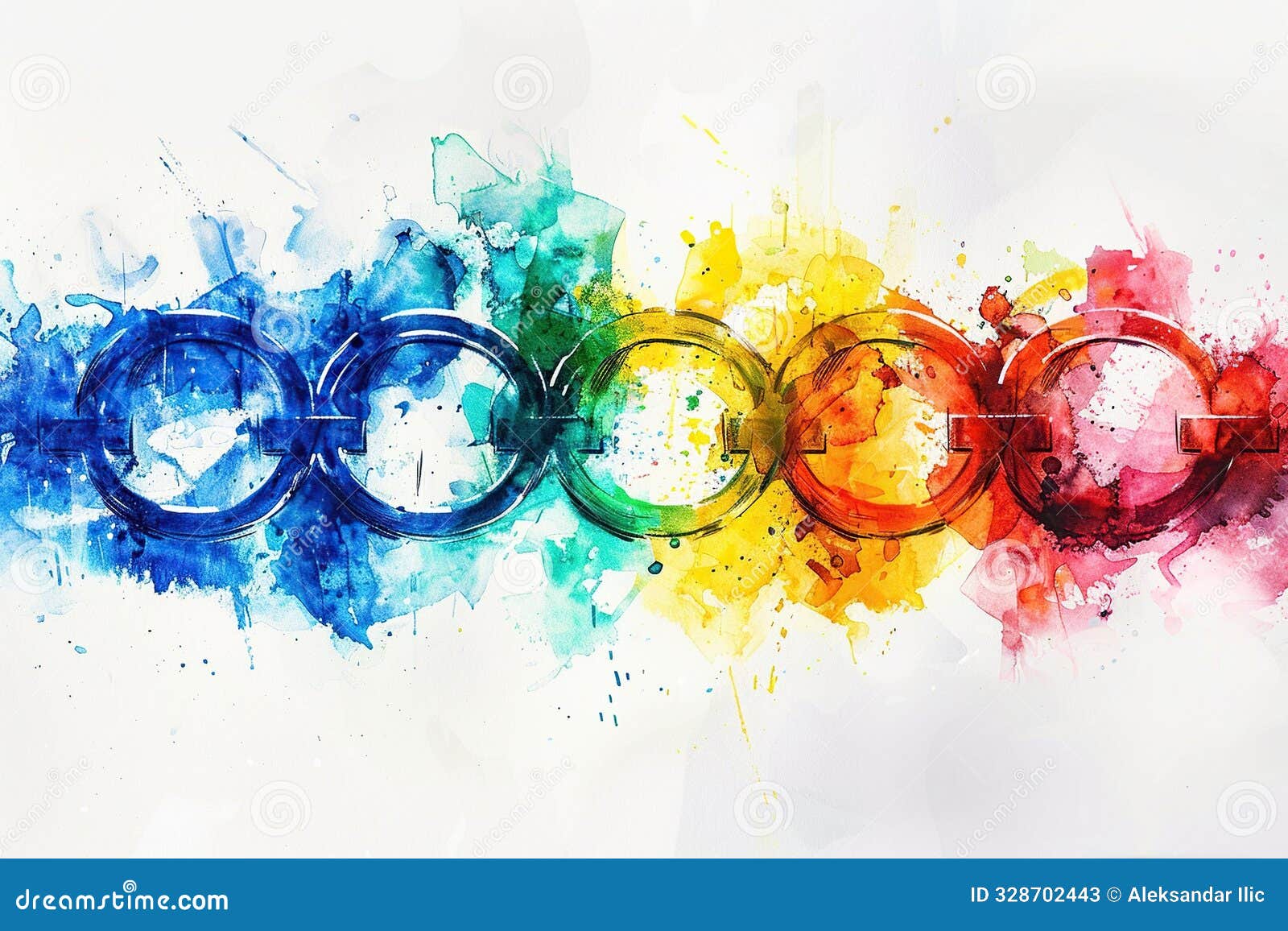 Olympic Games Abstract Logo Design. Ai Generative Stock Image - Image ...