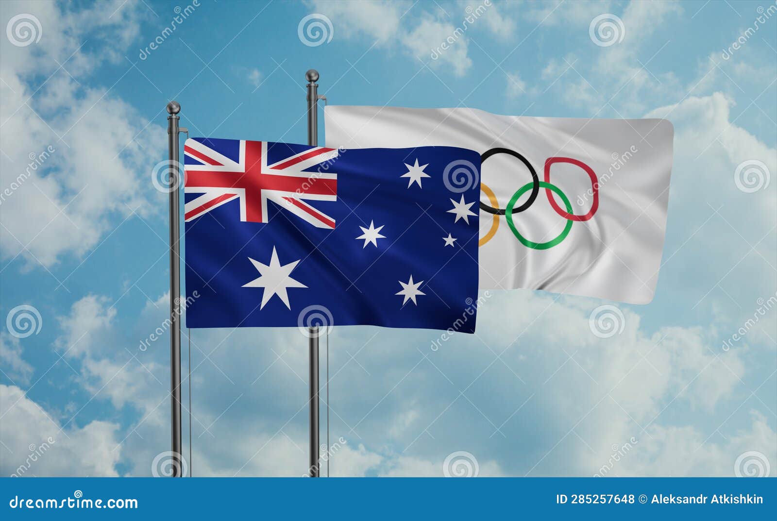 Olympic Games and Australia Flag Editorial Stock Photo - Illustration ...