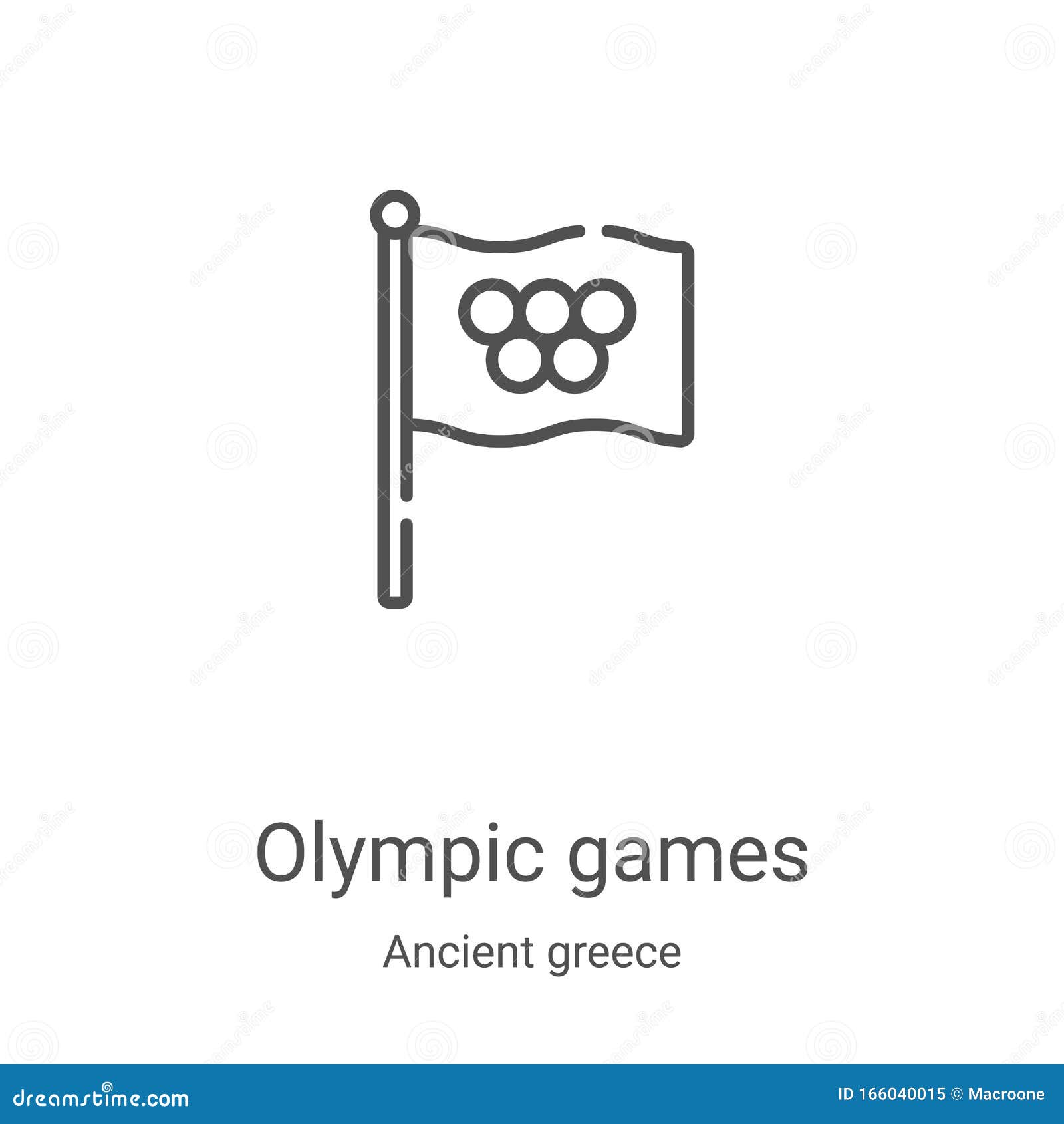 Olympic Games Icon Vector from Ancient Greece Collection. Thin Line ...