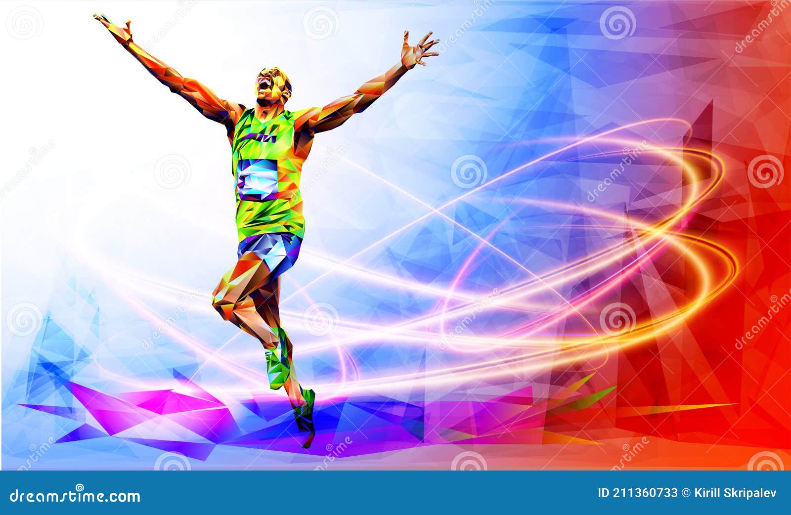 Olympic Games, Tokyo 2020. 2021 Runner. Vector Illustration in ...