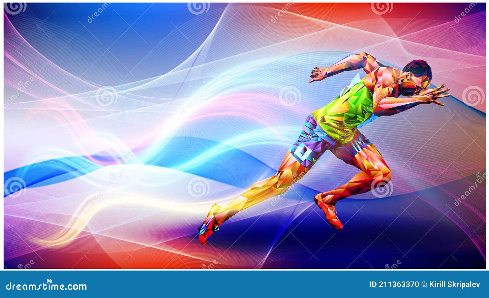 Olympic Games, Tokyo 2020. 2021 Runner. Vector Illustration in ...