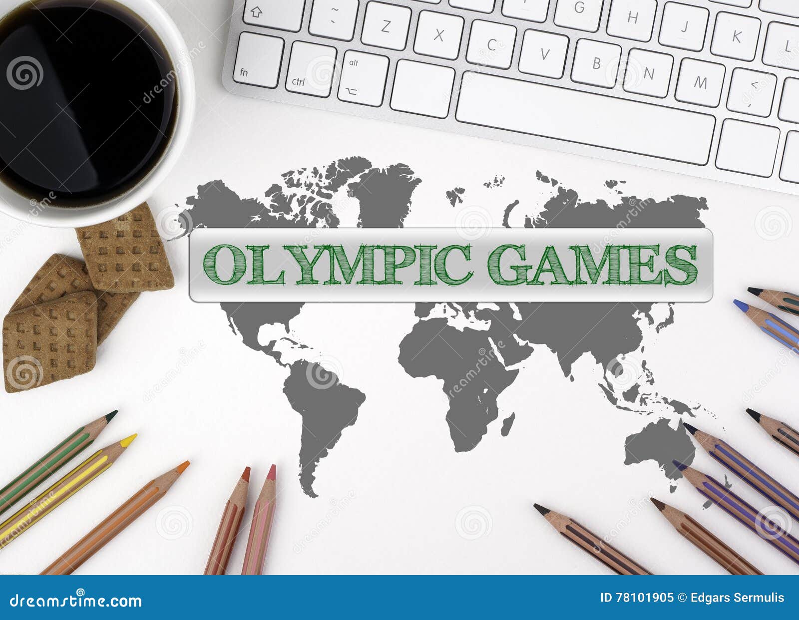 Olympic Games. White Office Desk Stock Image - Image of goal, athlete ...