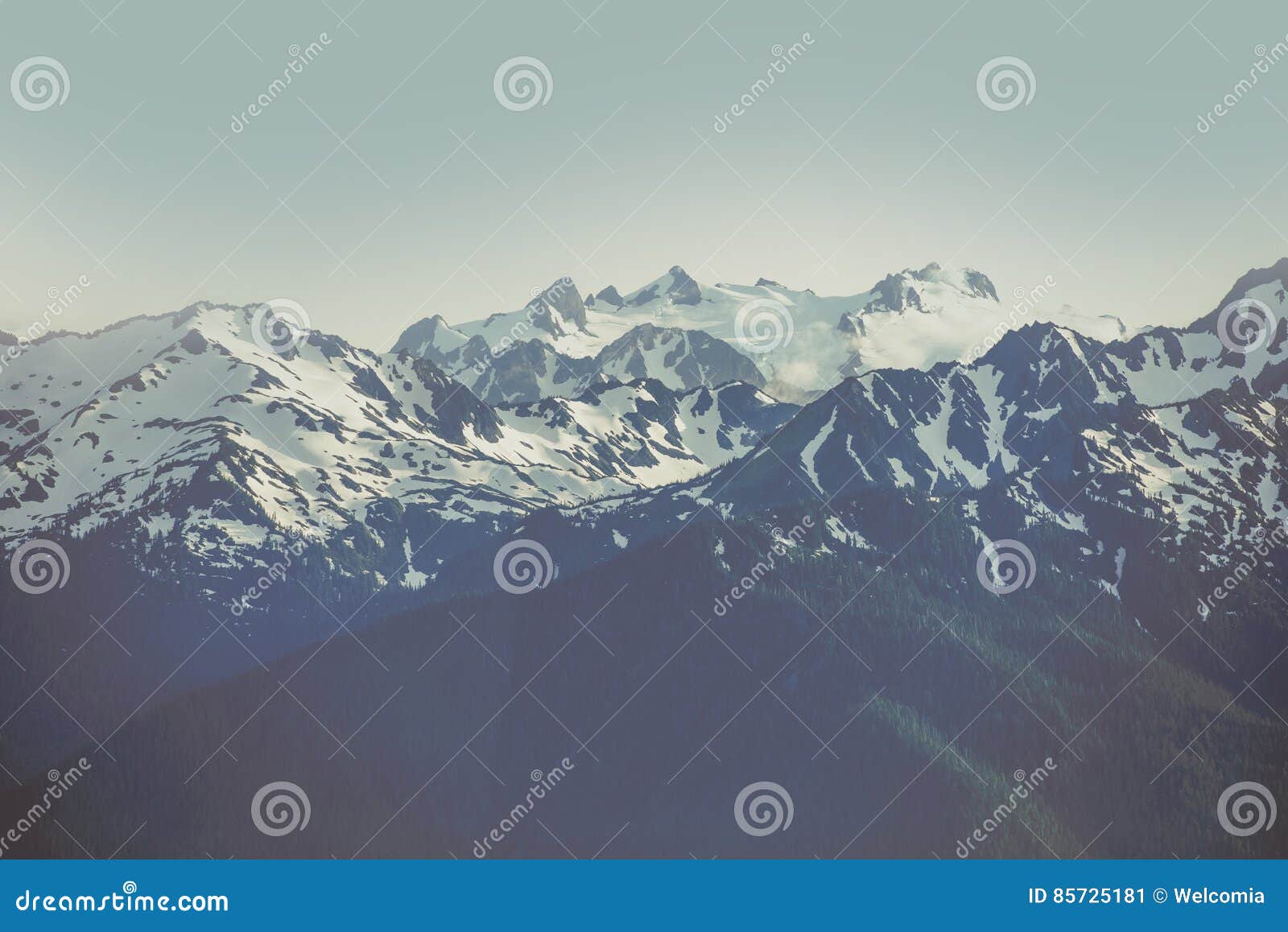 Olympic Mountain Range stock image. Image of olympic - 85725181