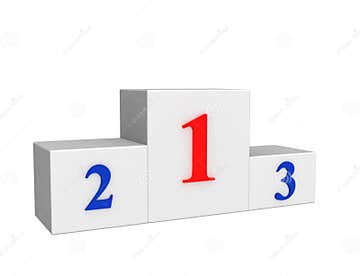 Olympic Pedestal First, Second and Third Place Stock Illustration ...