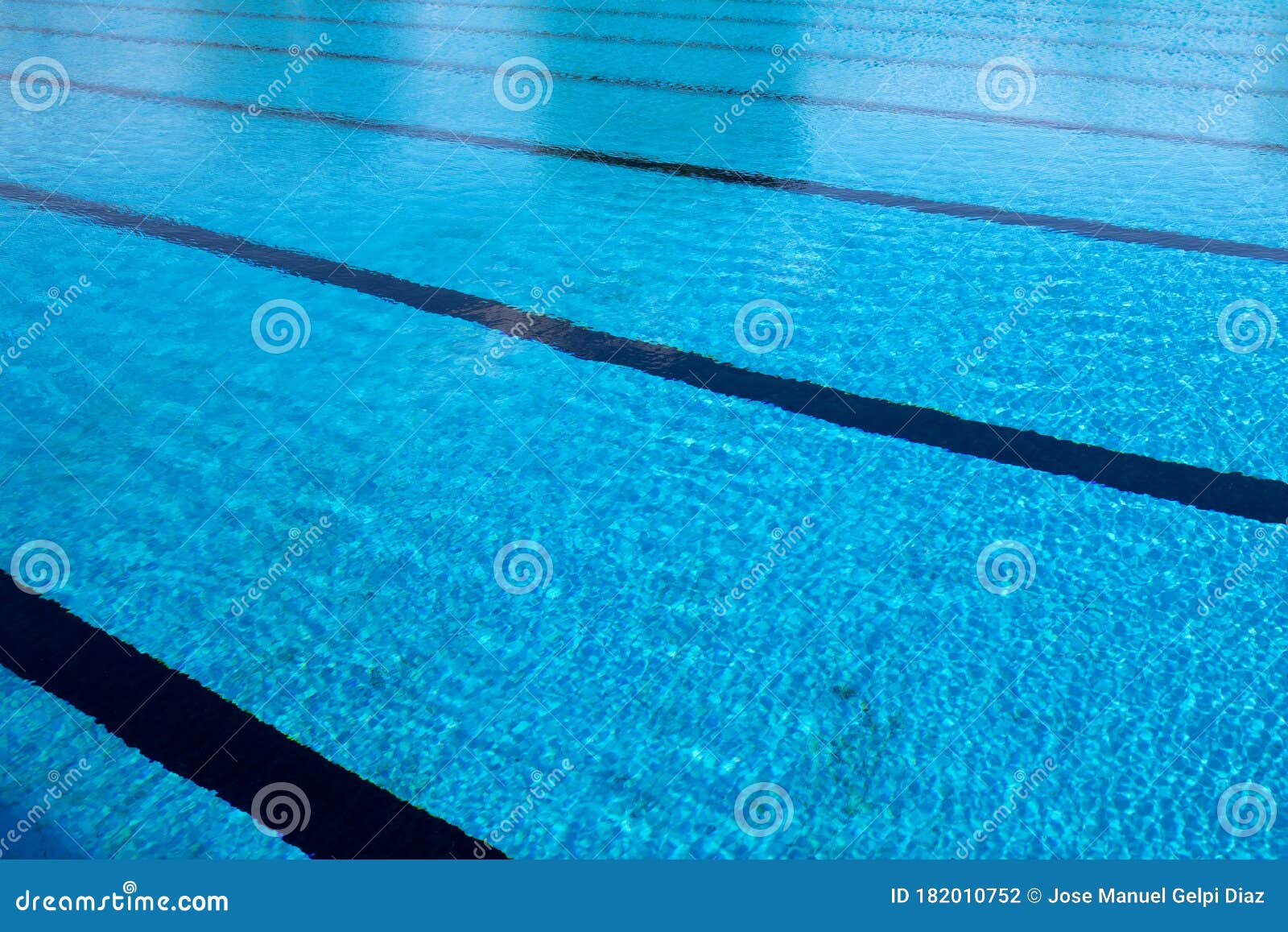 Olympic Pool with a Blue Water Stock Photo - Image of public ...