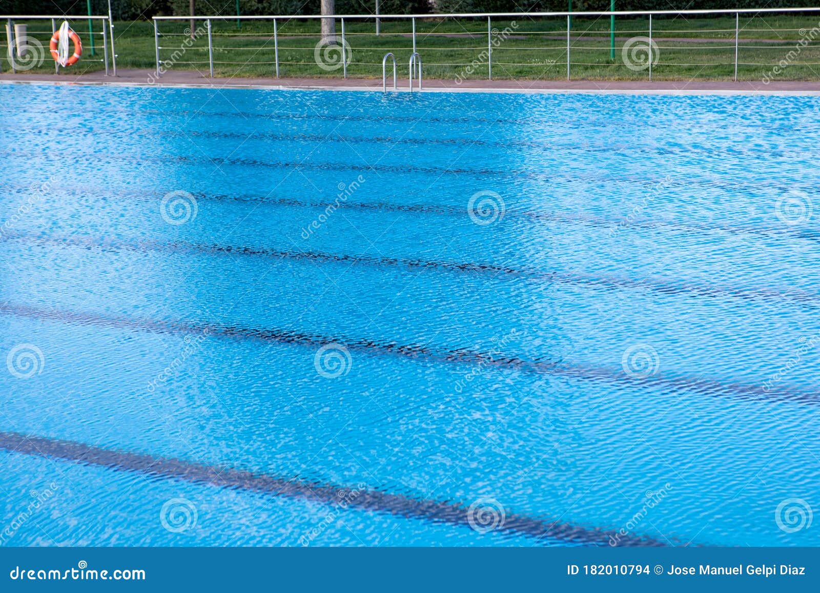 Olympic Pool with a Blue Water Stock Photo - Image of poolside, swim ...