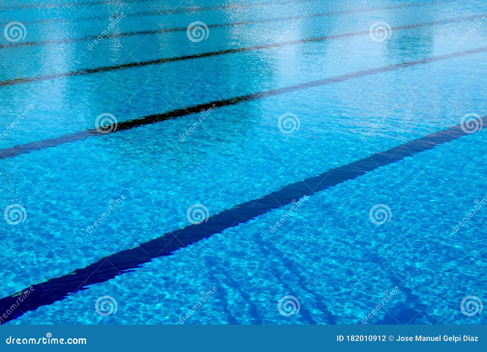 Olympic Pool with a Blue Water Stock Photo - Image of space, health ...
