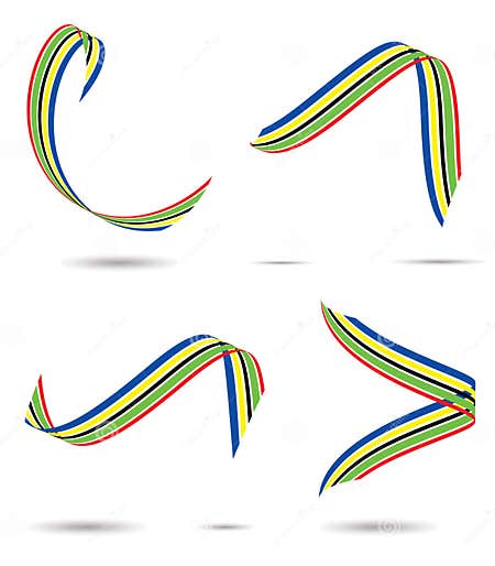Olympic ribbon stock vector. Illustration of flow, scroll - 5462252