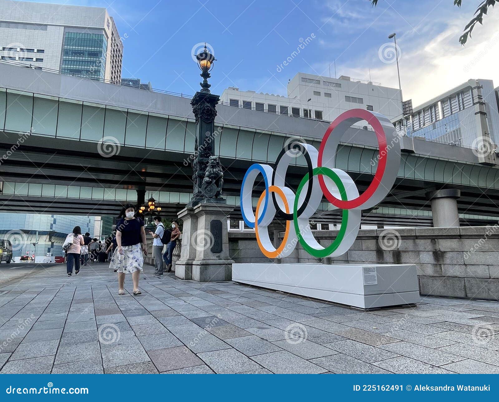 Olympic Rings in Tokyo, Nihonbashi Editorial Photo - Image of olympiade ...