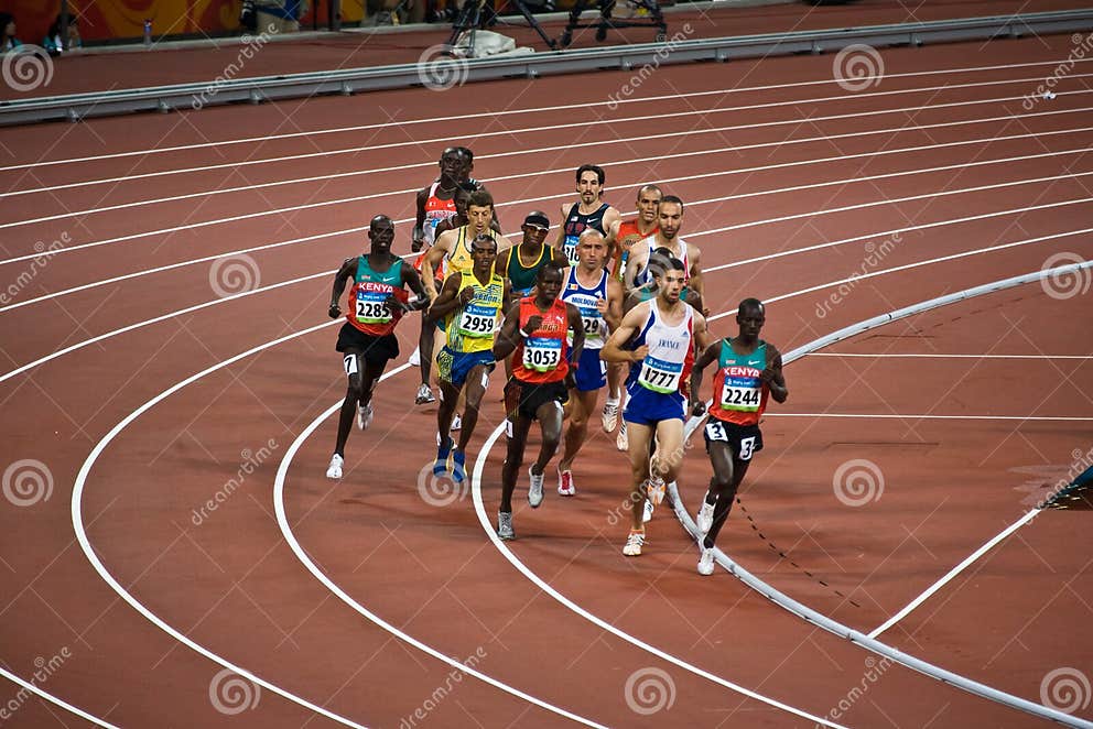 Olympic Runners editorial stock image. Image of 2008, chinese - 6180419