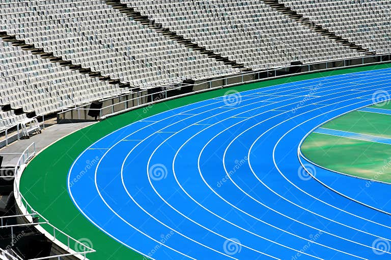 Olympic running tracks stock photo. Image of background - 15052904