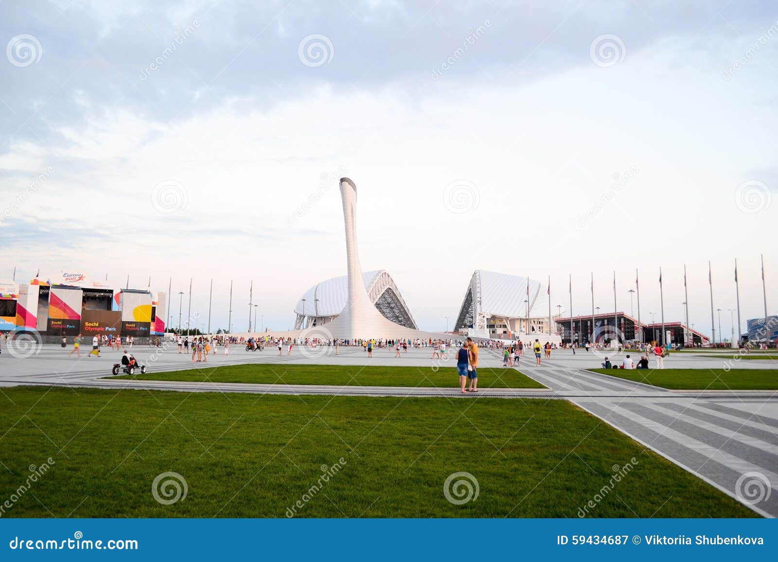 Olympic Stadium Fisht in Sochi, Russia Editorial Photography - Image of ...