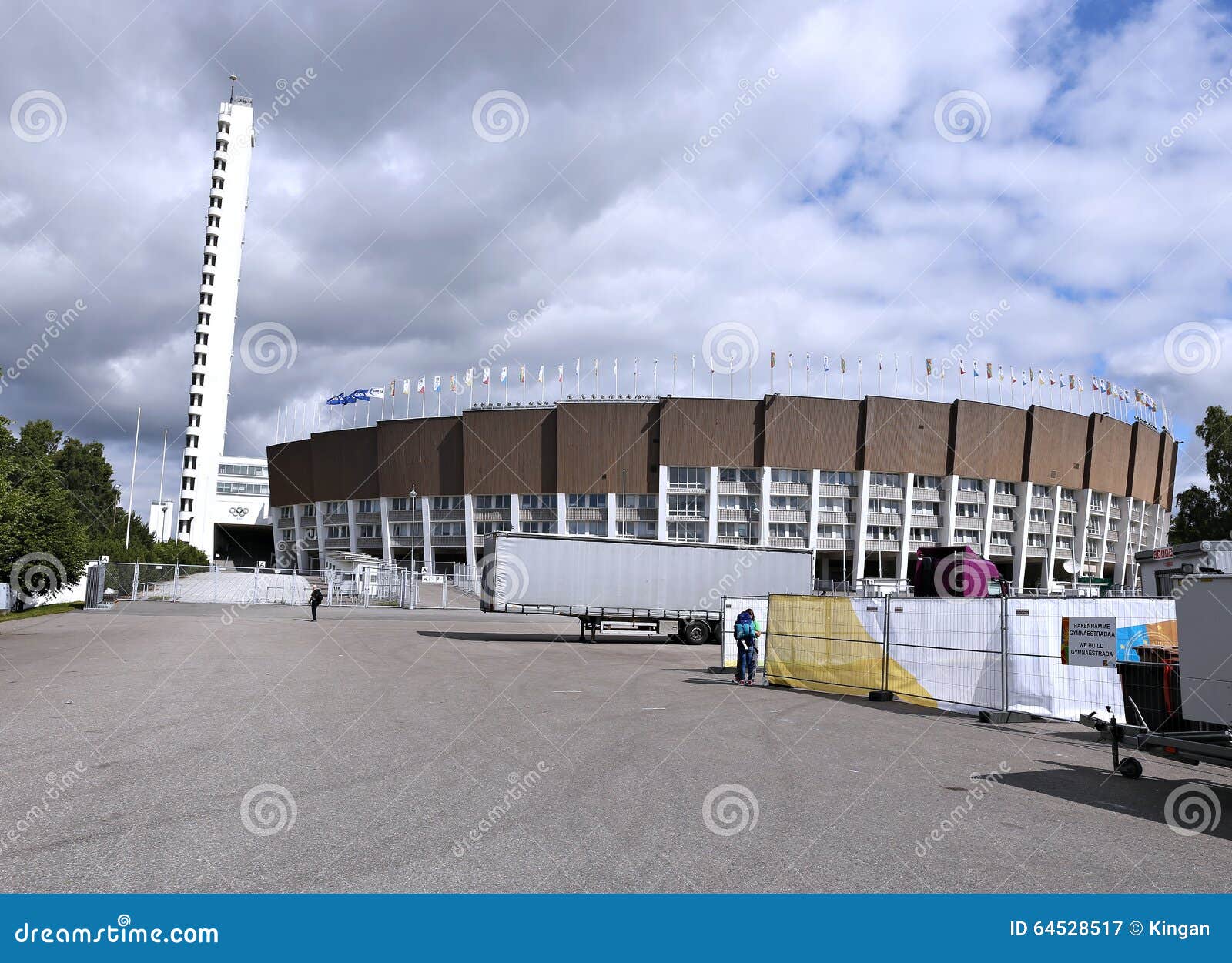 Olympic Stadium in Helsinki Editorial Photography - Image of ...