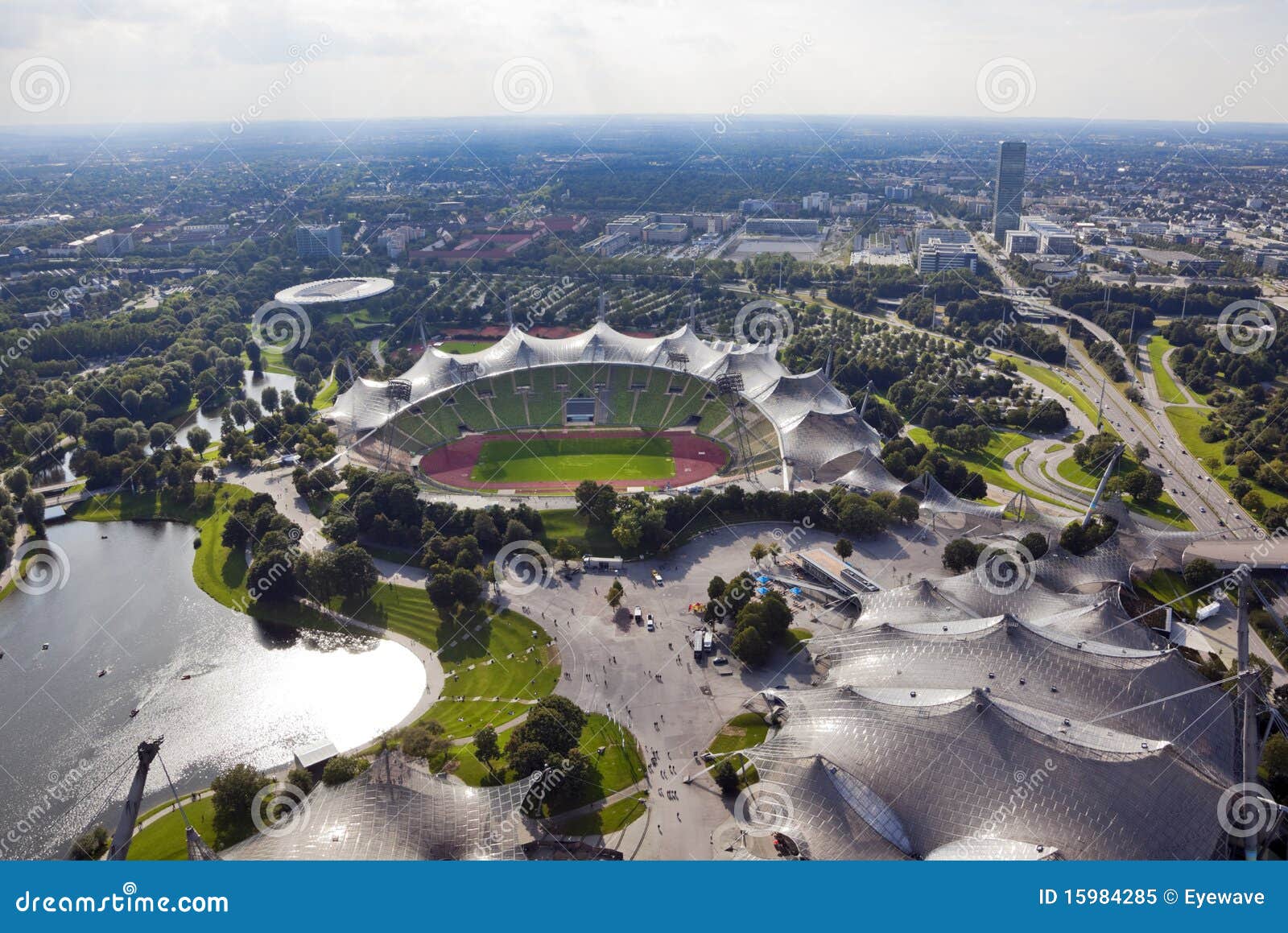 Olympic Stadium Munich editorial image. Image of view - 15984285