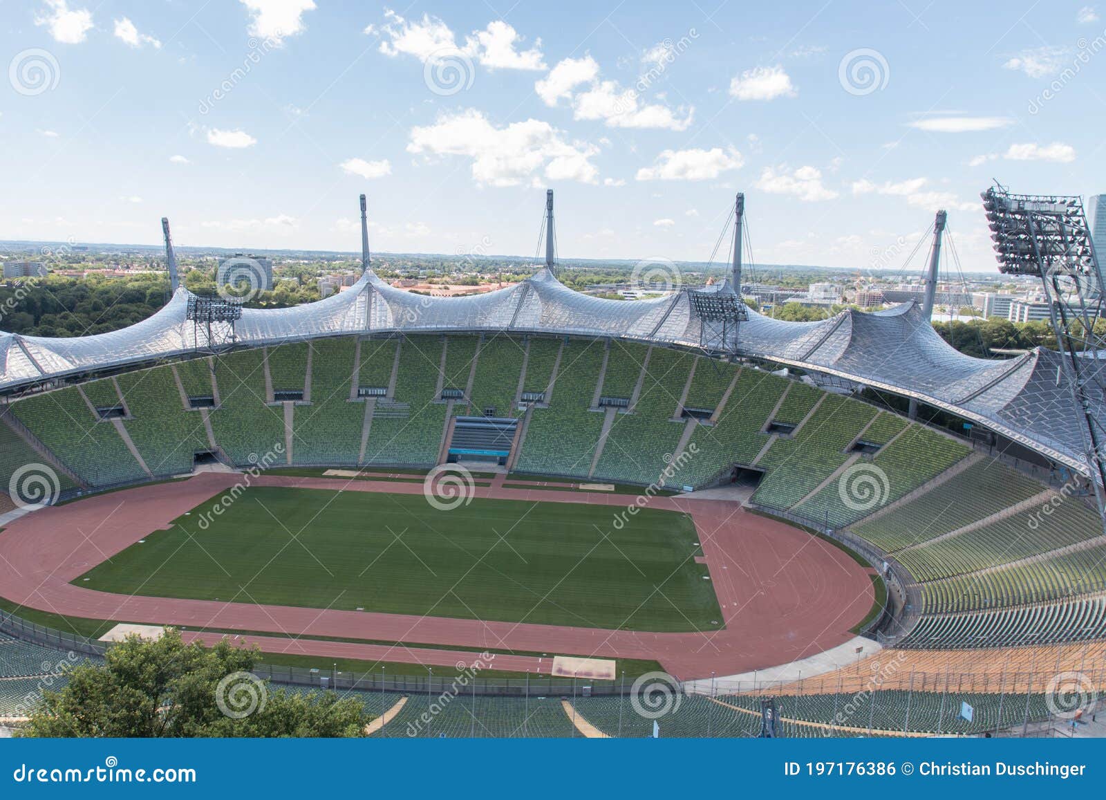 Olympic stadium in munich editorial photo. Image of football - 197176386