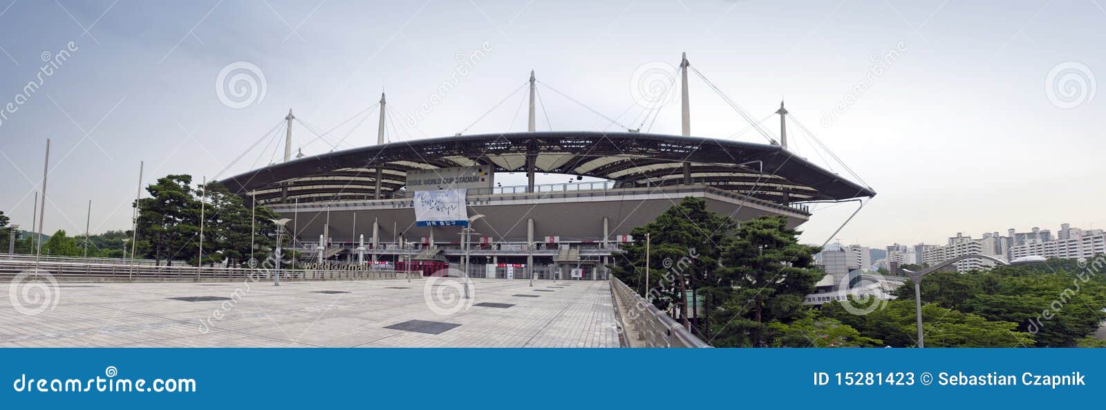 Olympic stadium in Seoul editorial stock photo. Image of modern - 15281423