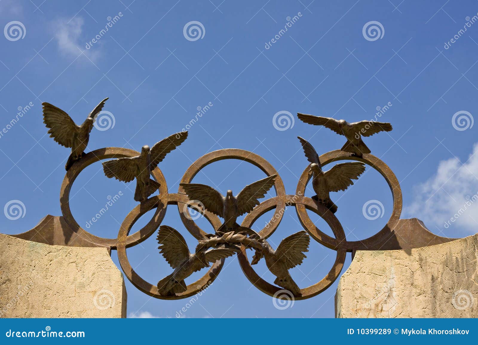 Olympic symbol editorial stock image. Image of city, park - 10399289