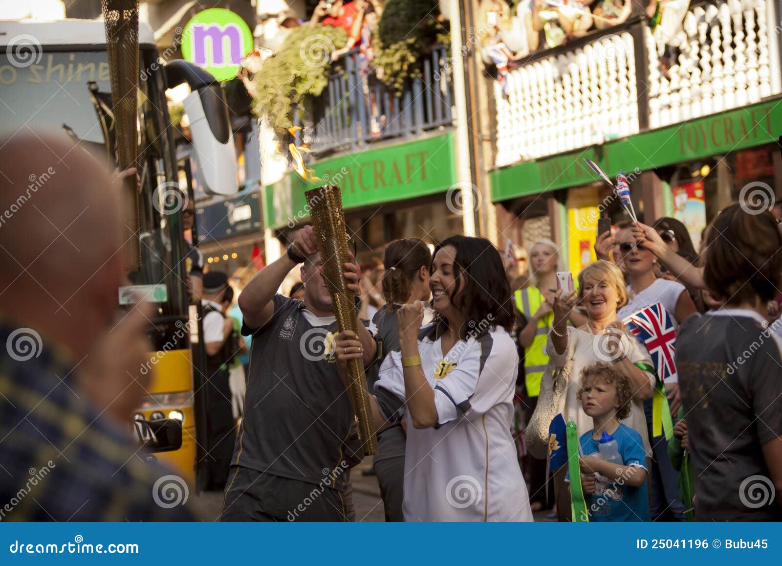 Olympic Torch 2012 editorial photo. Image of sports, summer - 25041196