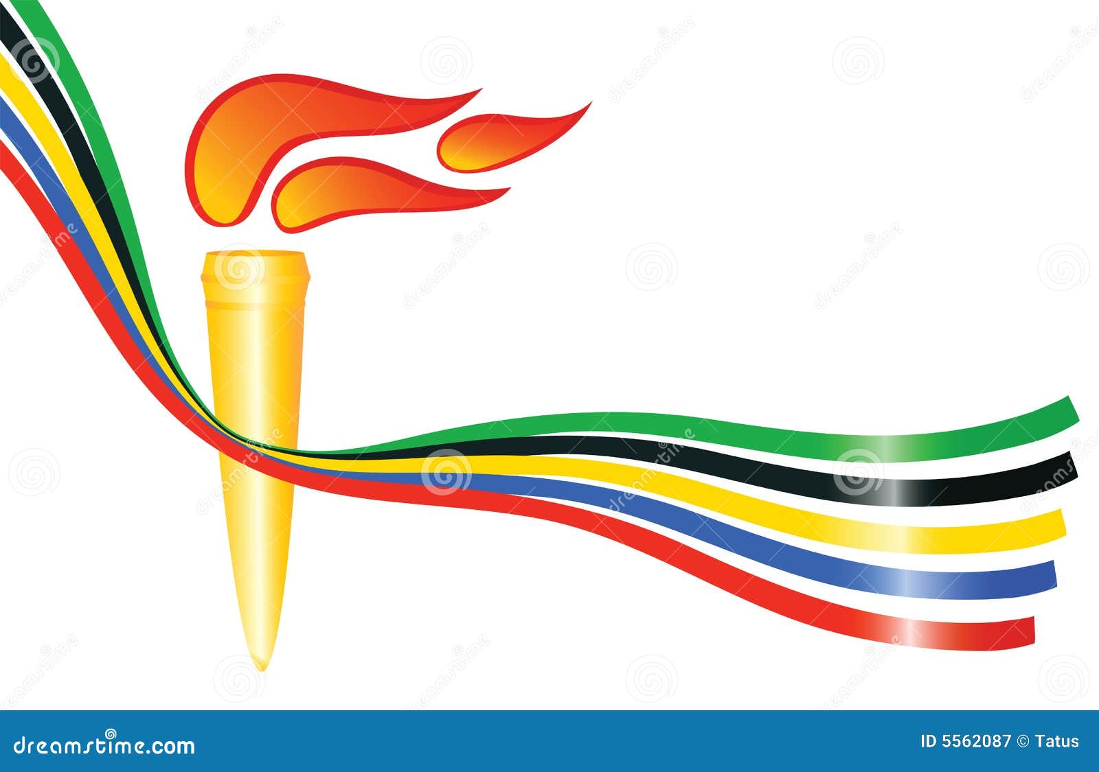 Olympic Torch Logo Vector