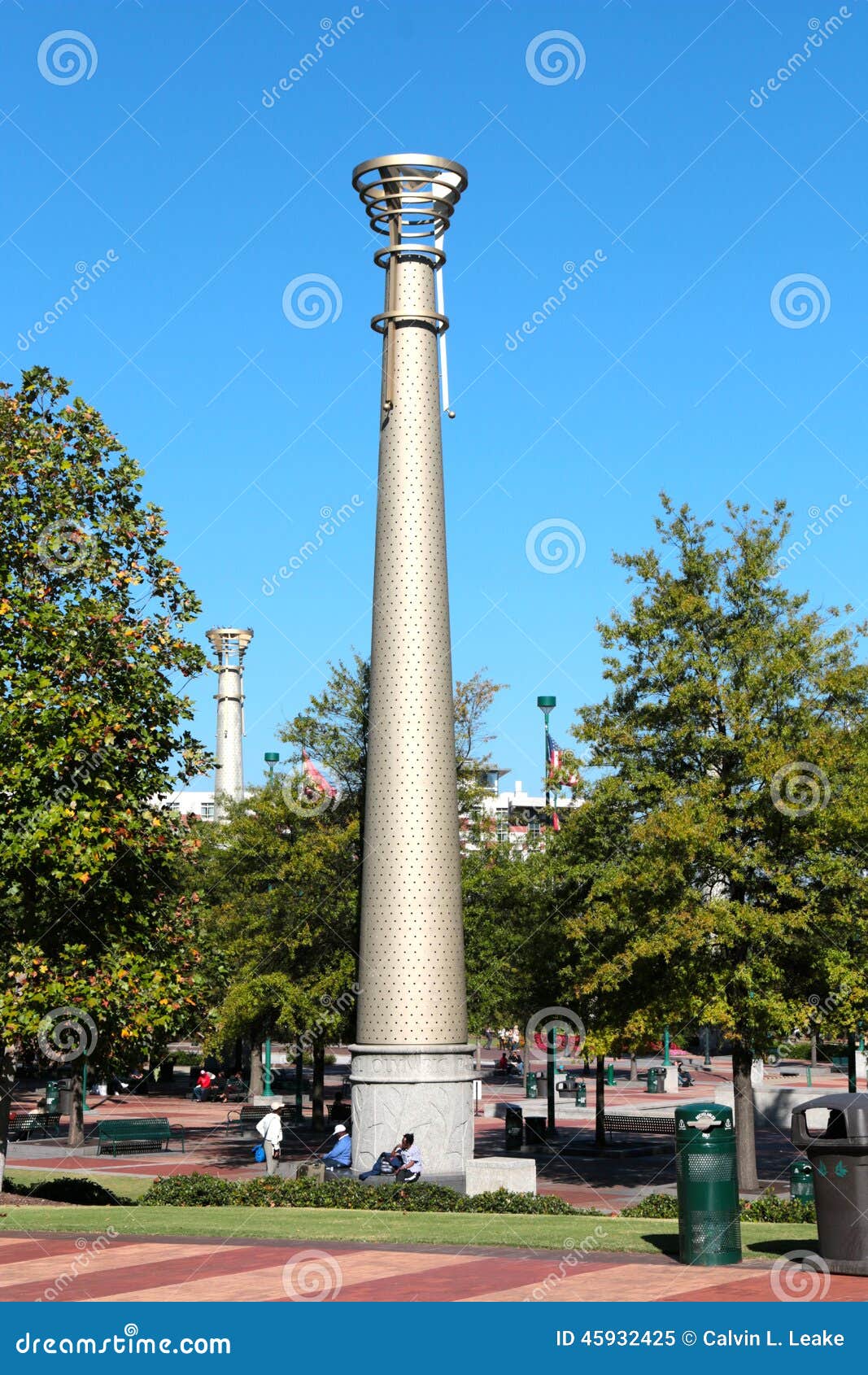 Olympic Torch in Atlanta S Centennial Park Editorial Image - Image of ...