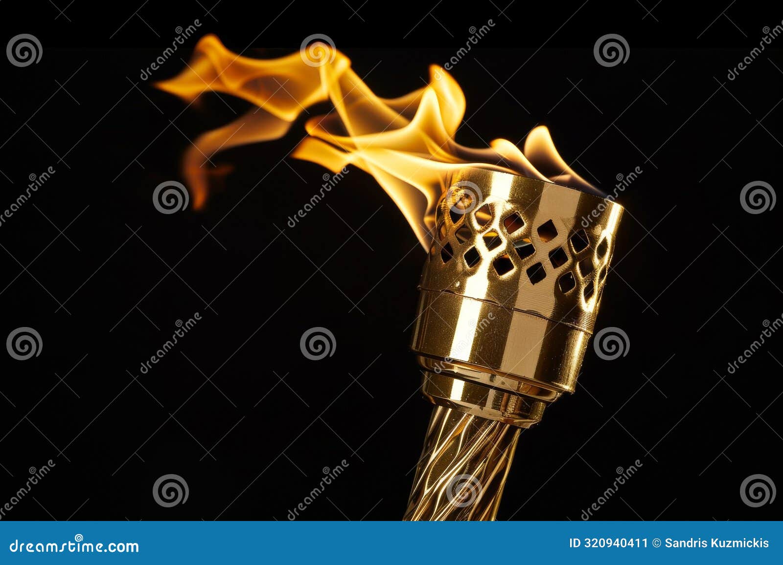 The Olympic Torch with Flame. Generative AI. Stock Illustration ... The Olympic Torch with Flame. Generative AI. Stock Illustration ...