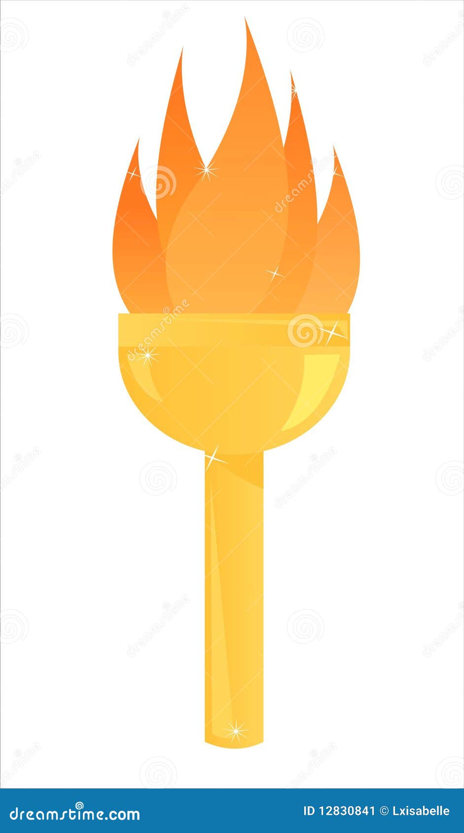 Olympic torch illustration stock vector. Illustration of plant - 12830841