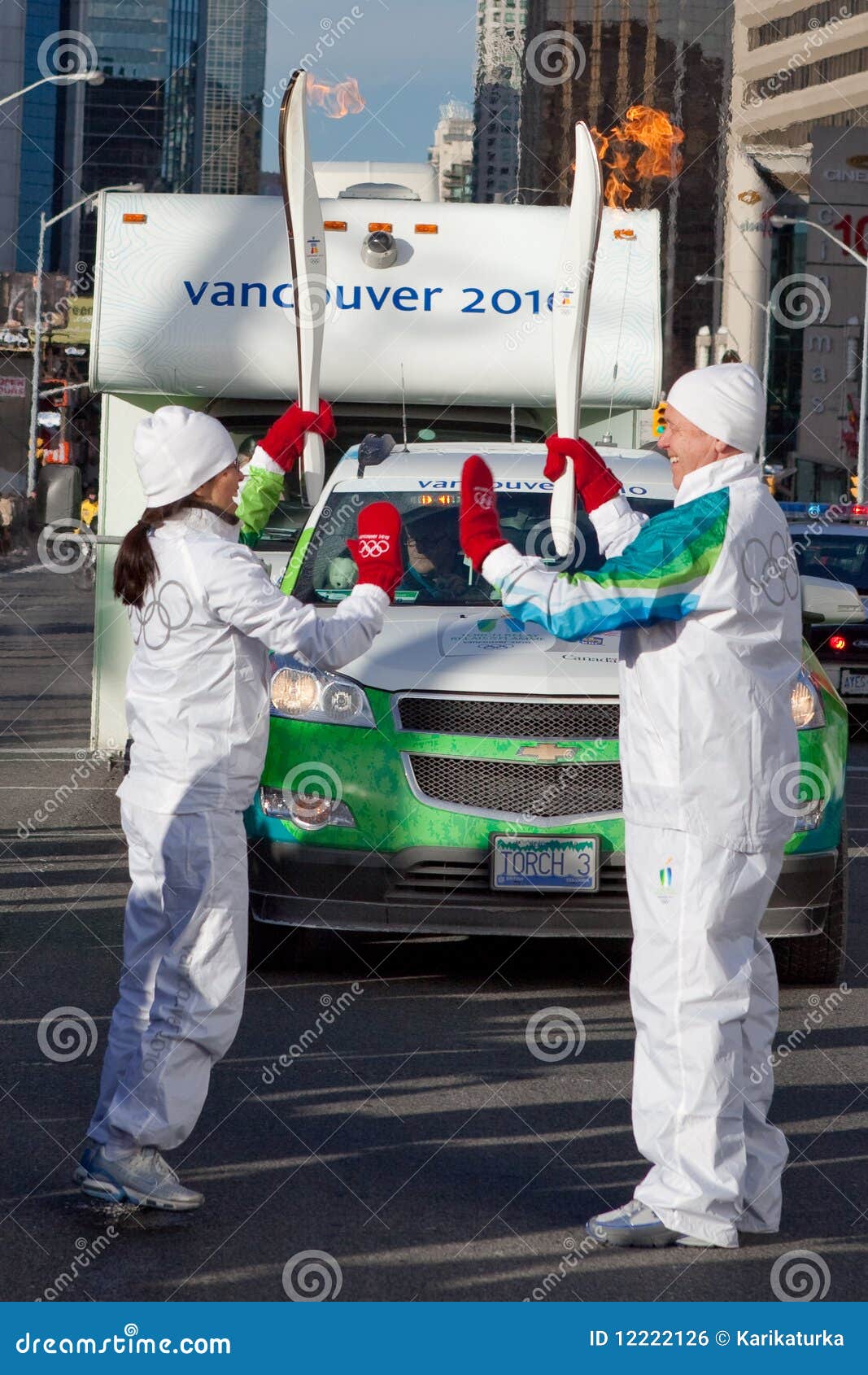 Olympic Torch Handover Ceremon Editorial Photo | CartoonDealer.com #4741221