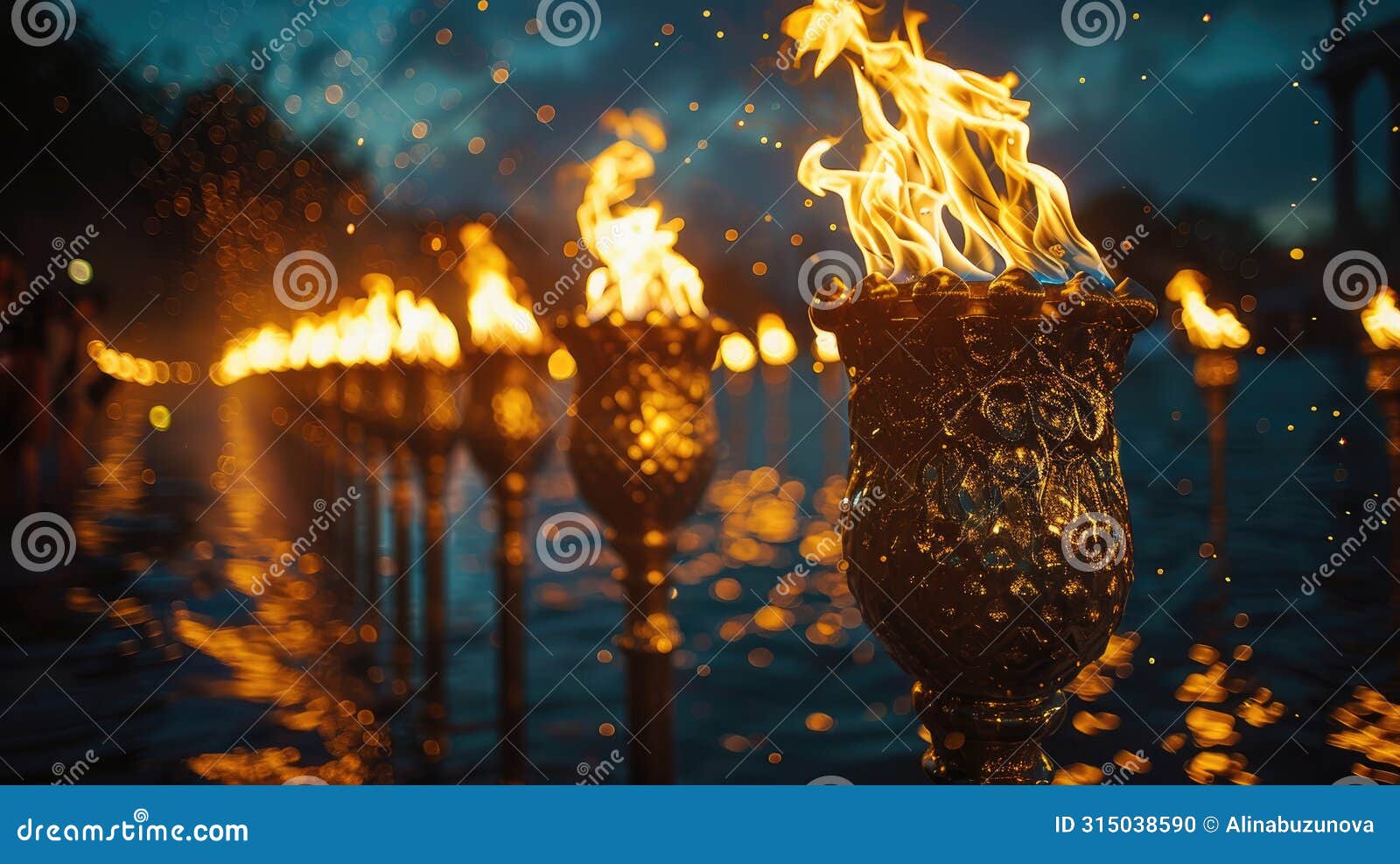 Olympic Torch Relay. Symbol of Olympic Games Stock Photo - Image of ...