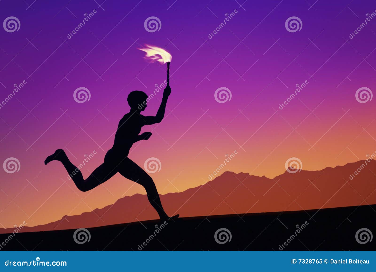 Olympic Runner Cartoon Vector | CartoonDealer.com #19473645