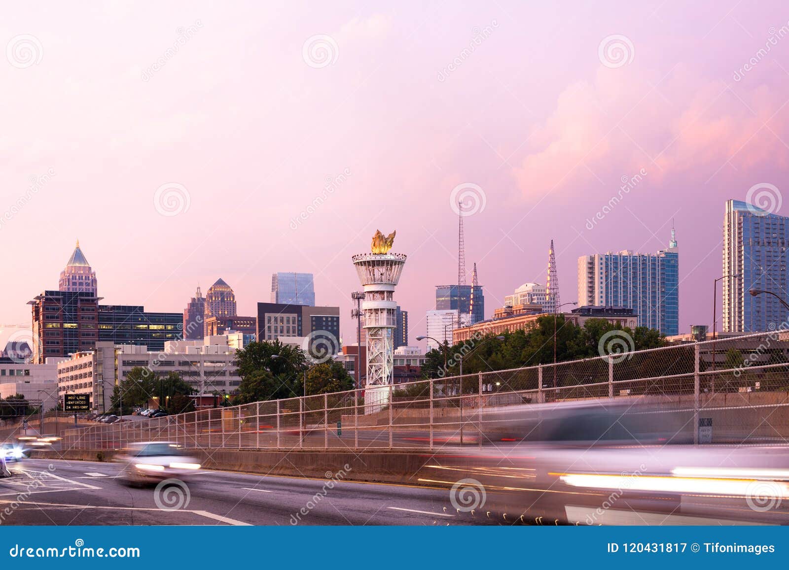 Olympic Torch Tower and Midtown Skyline in Atlanta Stock Image - Image ... Olympic Torch Tower and Midtown Skyline in Atlanta Stock Image - Image ...