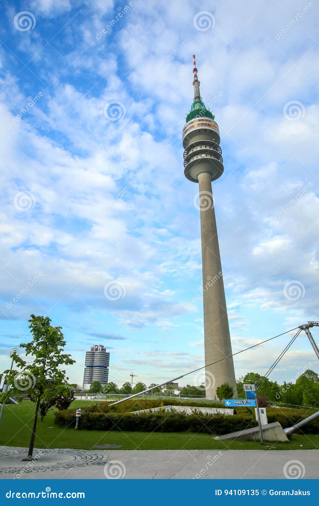 Olympic Tower in Munich editorial image. Image of munchen - 94109135