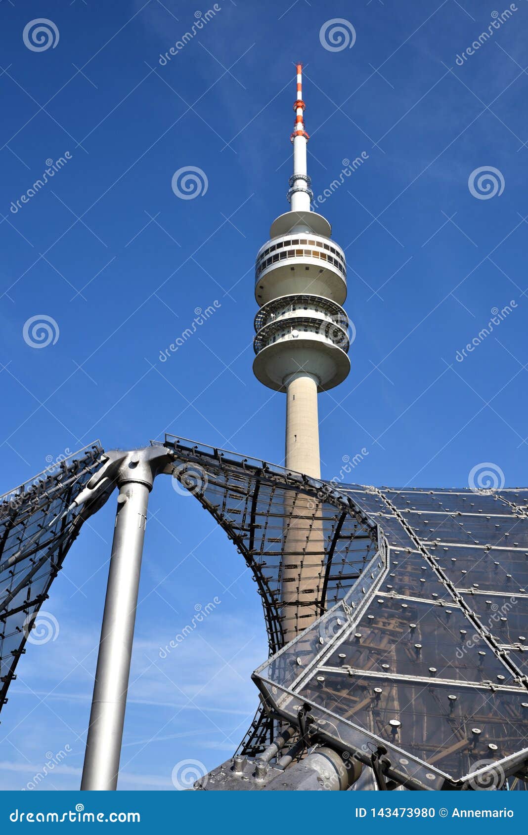 Olympic Tower Munich, Germany Stock Photo - Image of olympia, spring ...