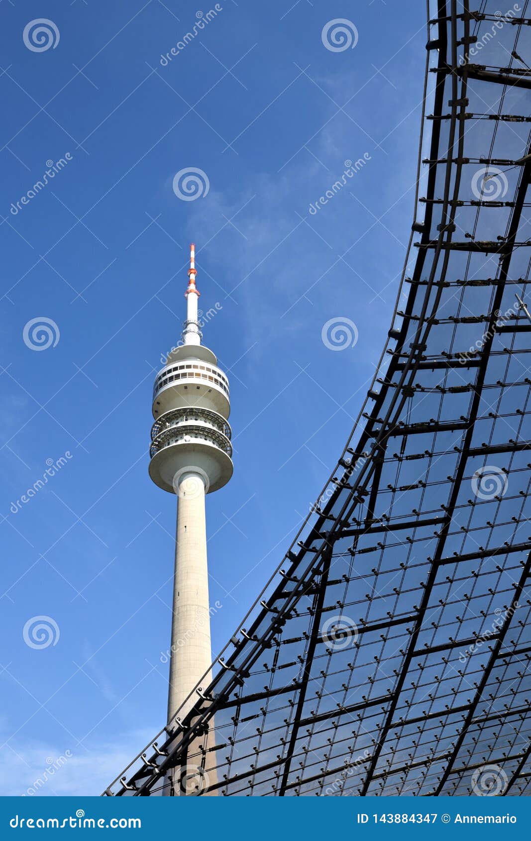 Olympic Tower Munich, Germany Stock Image - Image of high, park: 143884347