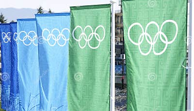 Olympics Banners Vancouver editorial stock photo. Image of canada ...